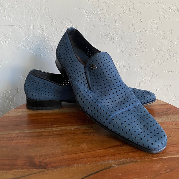 Mezlan | Shoes | Mezlan Blue Loafer Mens Size 9 | Poshmark